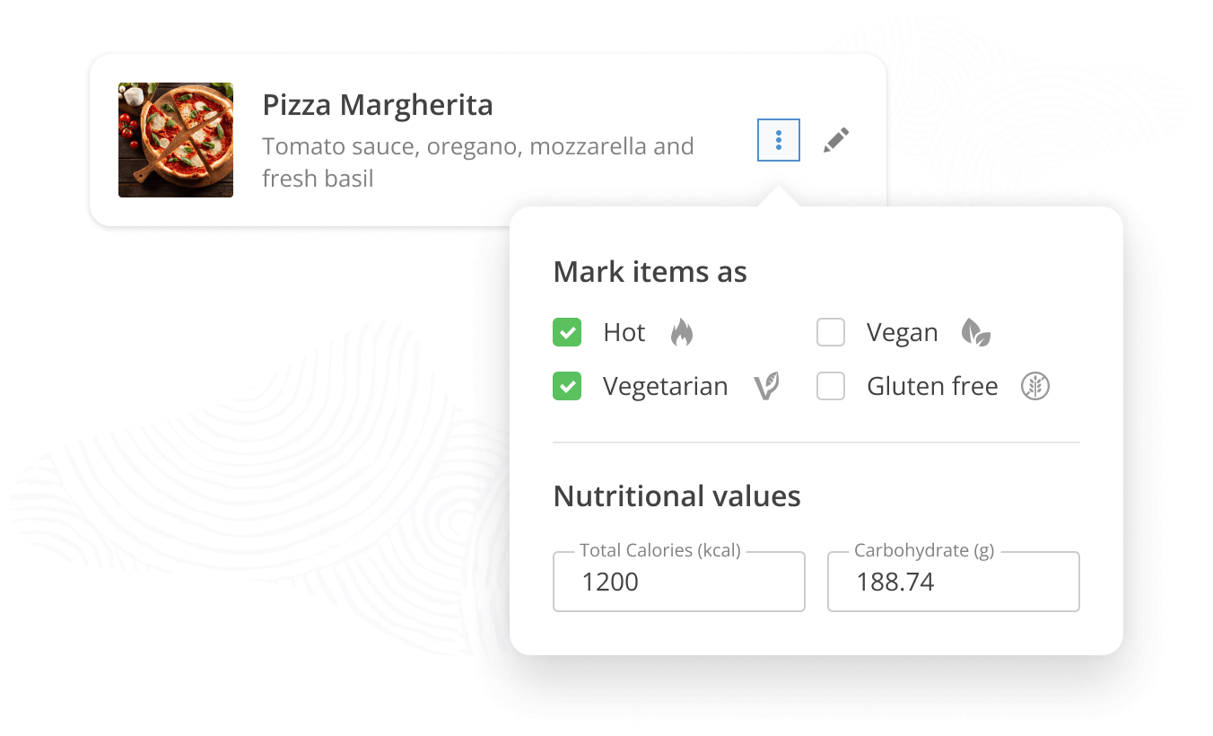 GloriaFood POS: Restaurant Menu Editor