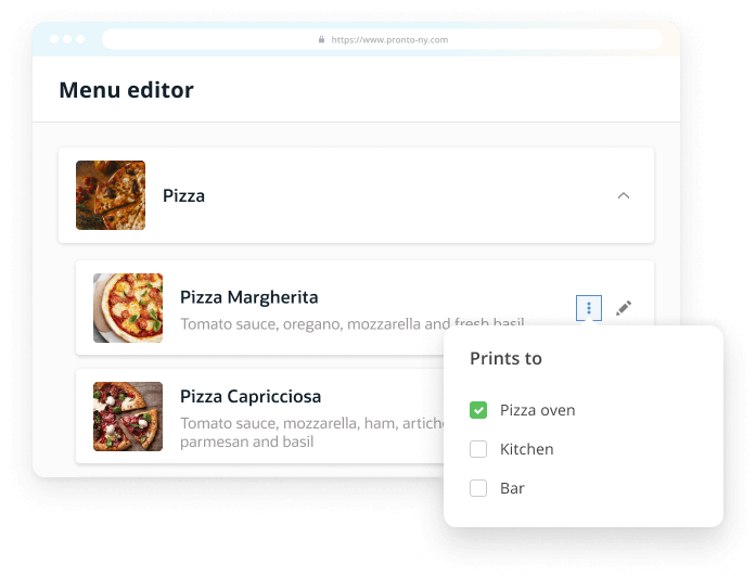 GloriaFood POS: Restaurant Menu Editor
