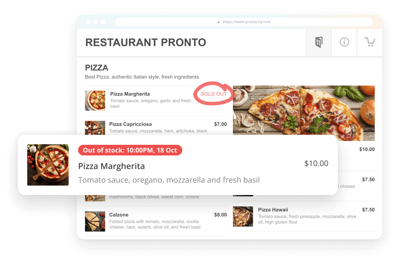 GloriaFood POS: Restaurant Menu Editor