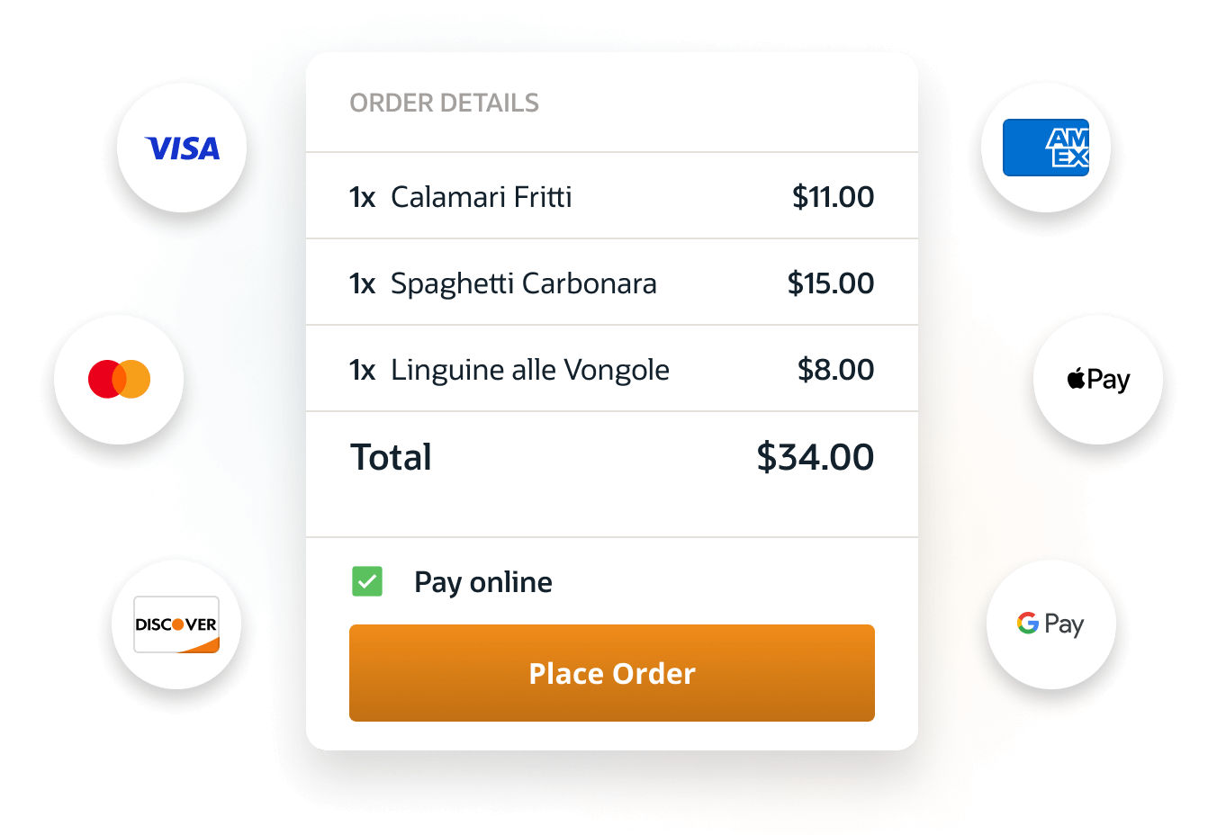 Restaurant Payment Processing | GloriaFood POS